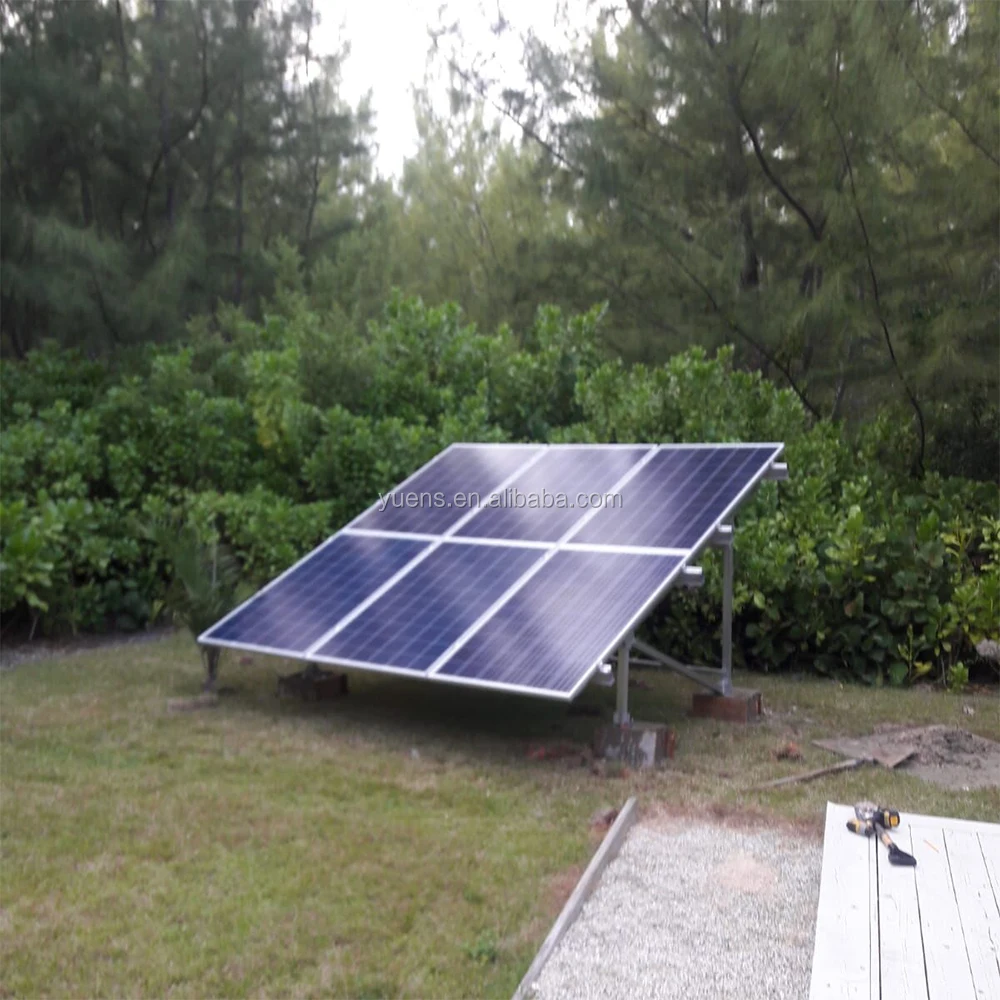 Aluminium Solar Panel Ground Mounted Racks - Durable & Adjustable