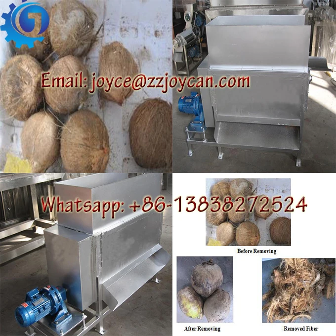 Electric Shelling Machine for Coconut - Defibring & Peeling