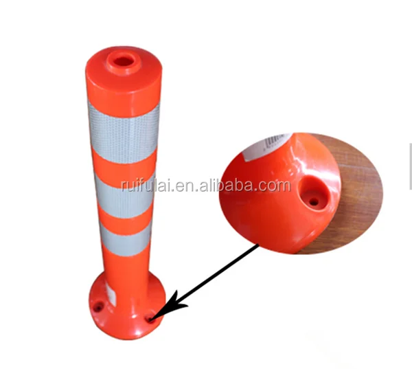 High Reflective Flexible Road Bollard For Traffic Warning - Buy ...