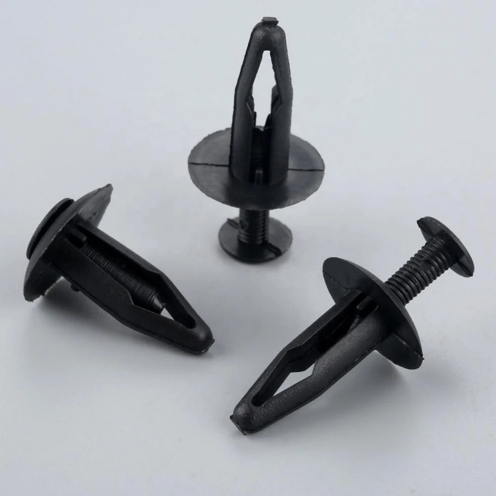 100pcs 7.5mm Plastic Rivets Clip Auto Bumper Retainer Fasteners Car ...