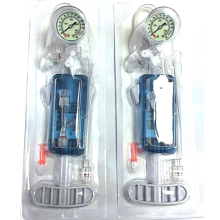 Disposable Hospital Use Balloon Inflation Device With Push Pull Valve ...