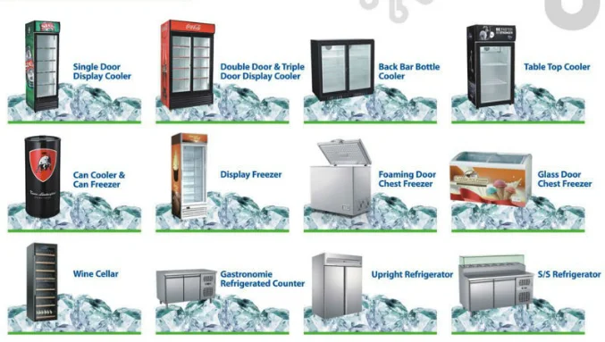 Custom Print Decorative Display Ice Cream Freezer Sticker