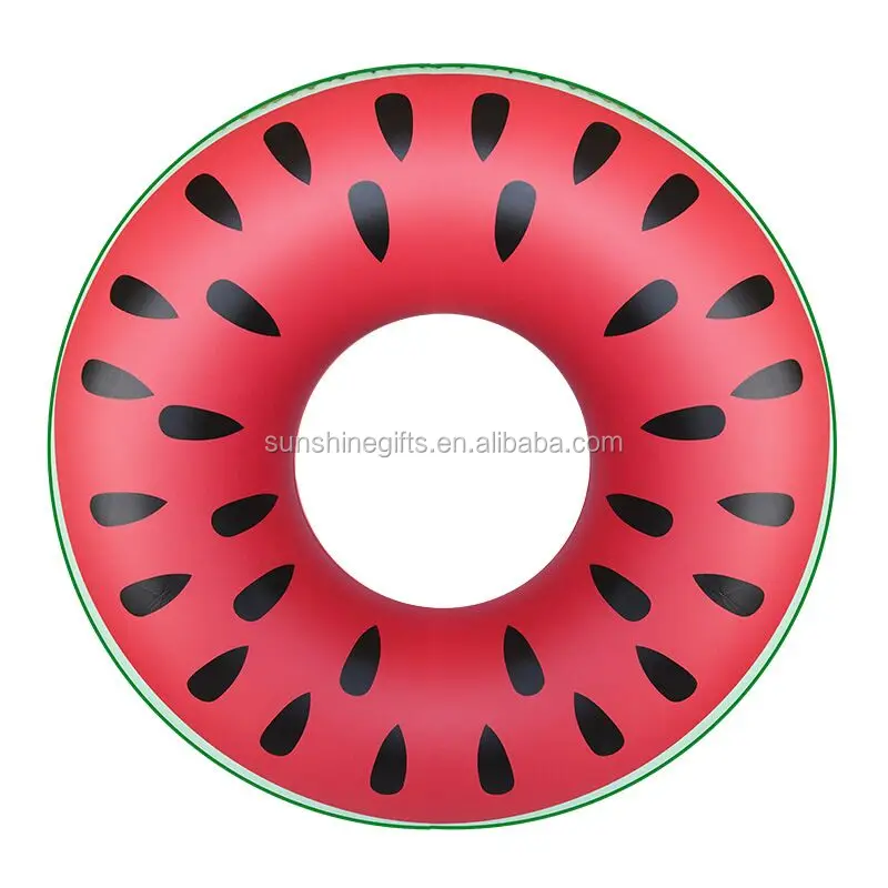 Eco-friendly Pvc Watermelon Swim Ring Inflatable Tube Pool Toys Lemon ...