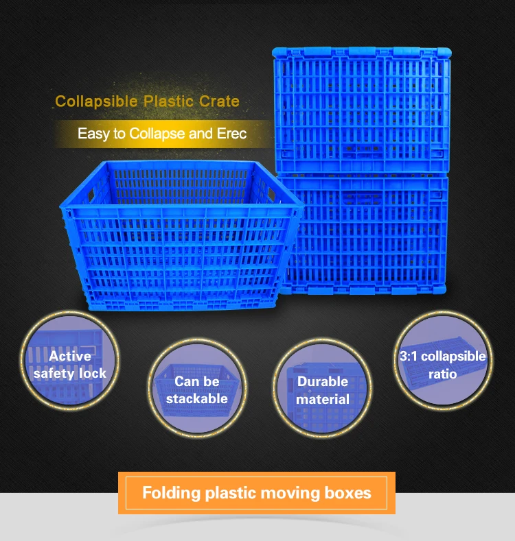 Vouwen opslag fruit en voedsel stapelbare plastic kratten| Alibaba.com