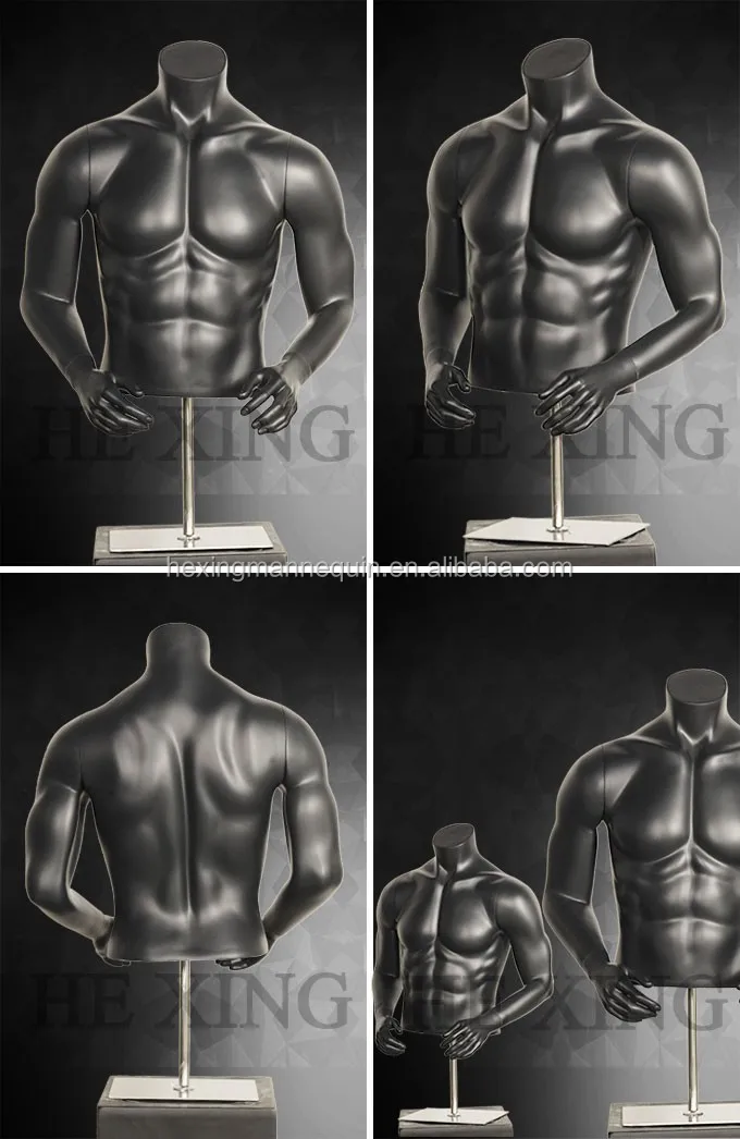 Headless Half Body Male Mannequin Torso With Arms - Buy Male Mannequin ...