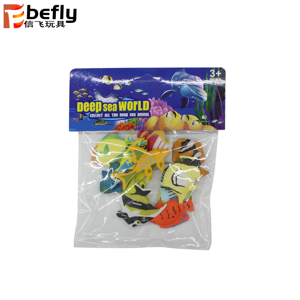 12 Kinds Mixed Tropical Golden Fishes - Mini Plastic Toys