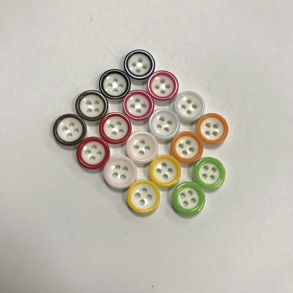 Wholesale Two Hole Resin Button Free Sewing Colorful Buttons Abs ...