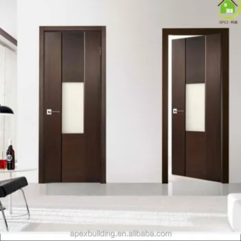 Modern Apartment Door Interior Glass Vision Panel Door - Buy Apartment ...