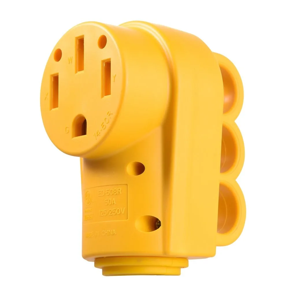 30 Amp Male Rv Receptacle Plug Electrical Plug Adapter With Handle (30 ...
