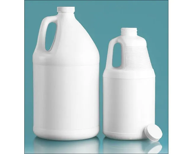 One Gallon And Half Gallon White Plastic Jugs With Handles Include ...