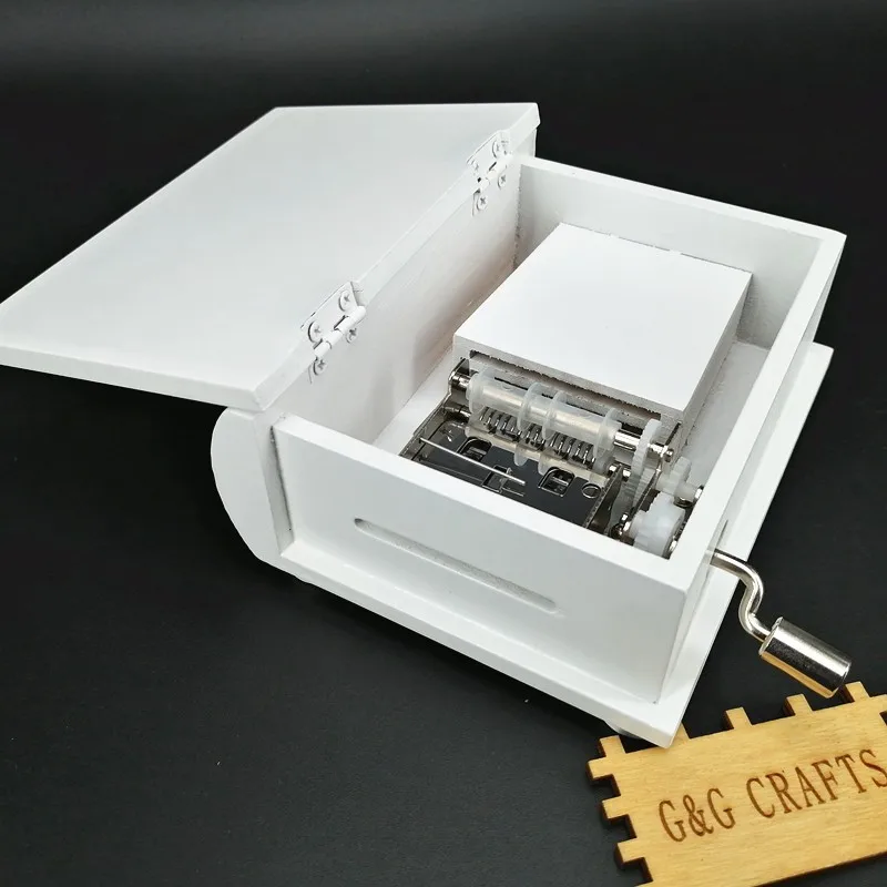 Wooden Mini Book Shape Music Box Paper Tape Music Box - Buy Paper Tape ...