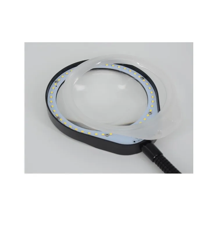 Magnetic Base Illuminated Magnifier - Adjustable LED Lights