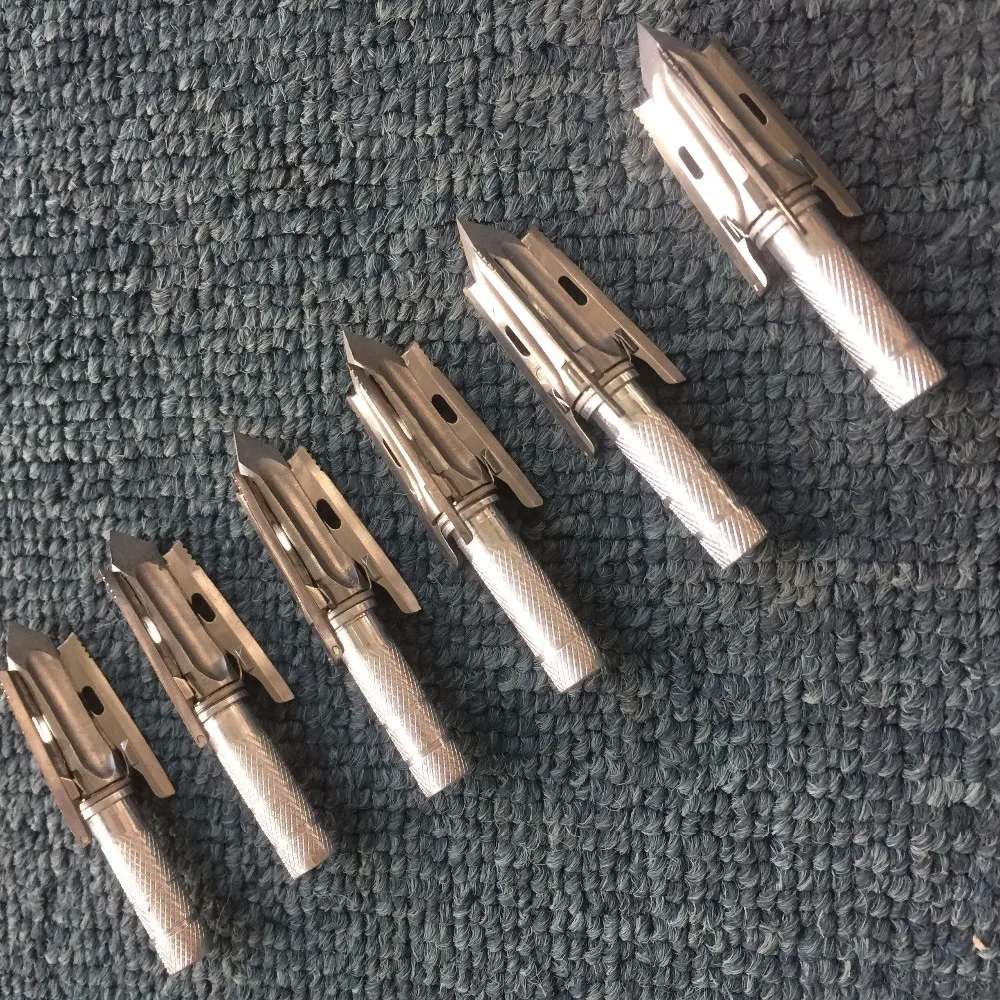 Aluminium and Stainless Steel 420 Helix Single Bevel Broadheads 125 ...