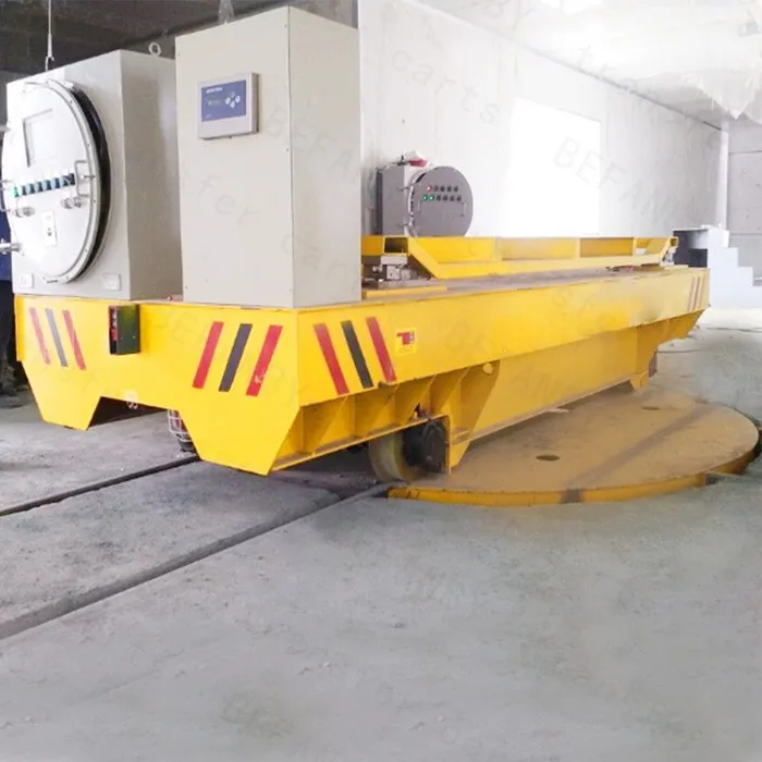 Industrial Electric Heavy Duty Rotating Platform Transfer On Rails ...