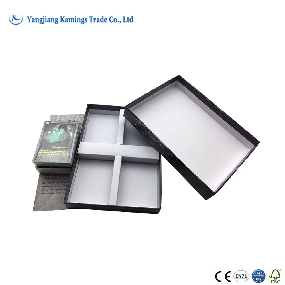 Custom Made Blank Board Game Boxes And Cmyk Printing Board Game Box ...
