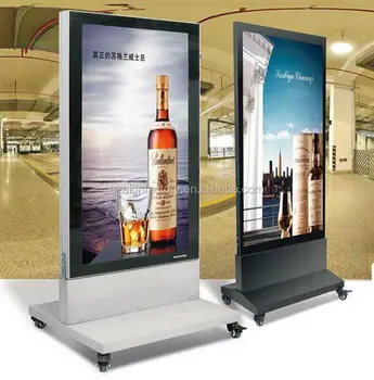Outdoor Stand Led Menu Boards Double Sided Aluminum Advertising Poster ...