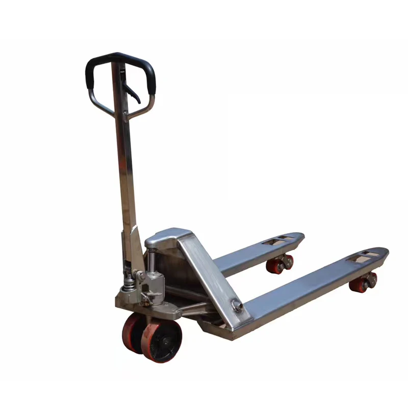 Stainless Steel 2 Ton 2 5ton Hand Pallet Truck Jack Rubber Wheel 2.5 ...