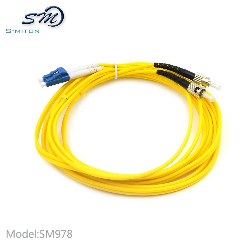 Multimode Duplex 62.5/125 LSZH LC/ST OM1 LC to ST Fiber Patch Cable ...