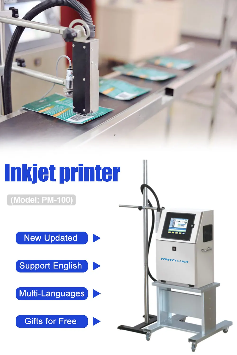 Steel Pipe Handheld Inkjet Printer / Pipe Marking Inkjet / Handheld ...
