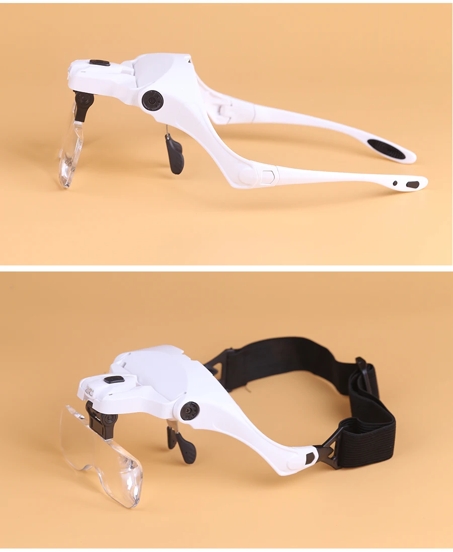 9892b2 Hand Free Eyelash Extension Magnifying Glass With Led Lights ...