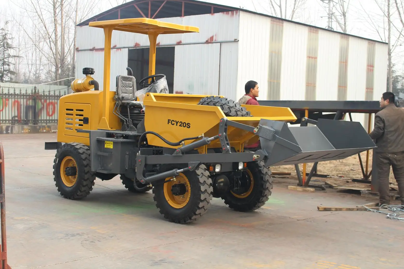 Dump Truck Self Loading Dump Truck 2 Ton Fcy20 Front Dump Truck - Buy ...