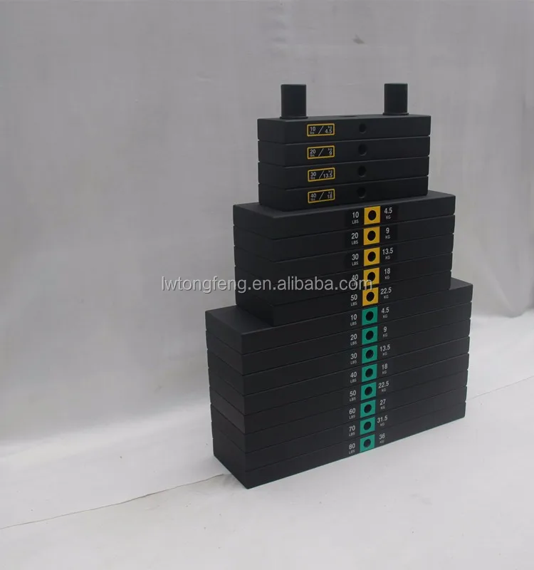 Commercial Steel Rectangular Weight Stack Machine/weight Plate For ...