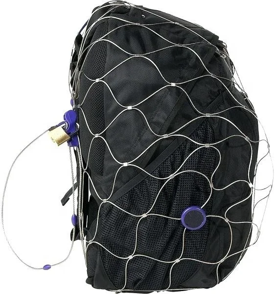 Stainless Steel Rope Mesh Anti-Theft Backpack Protector