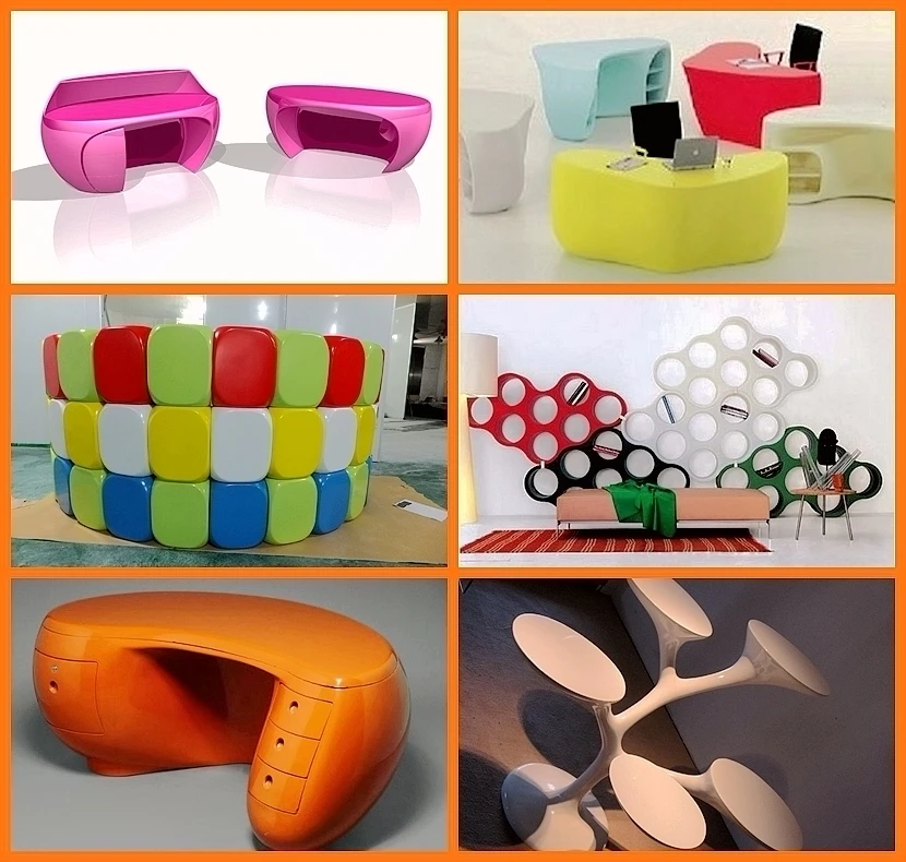 FRP Fiberglass Modern Reception Desk - Durable & Stylish