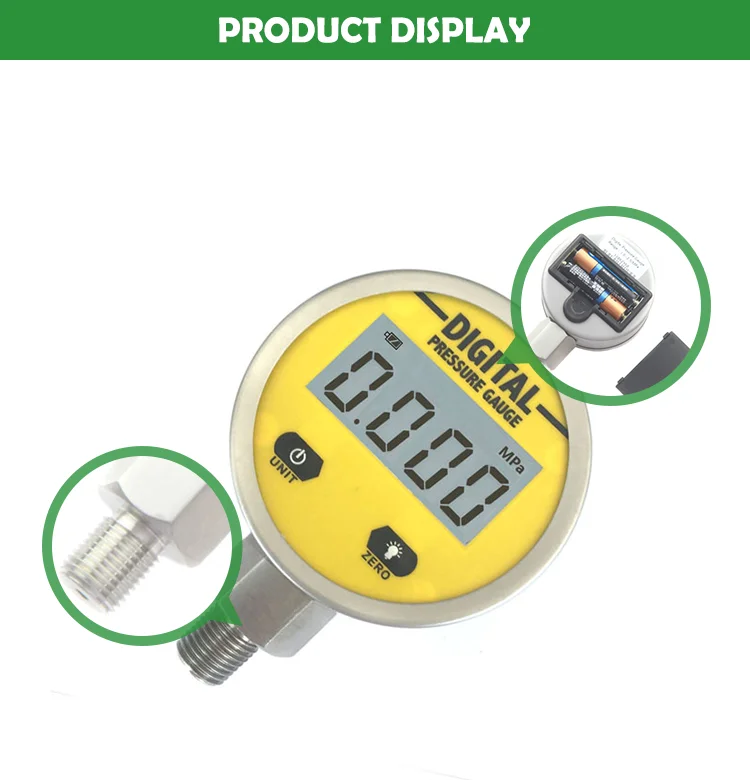 Intelligent Digital Water Mpa Pressure Gauge Digital - Buy Intelligent ...