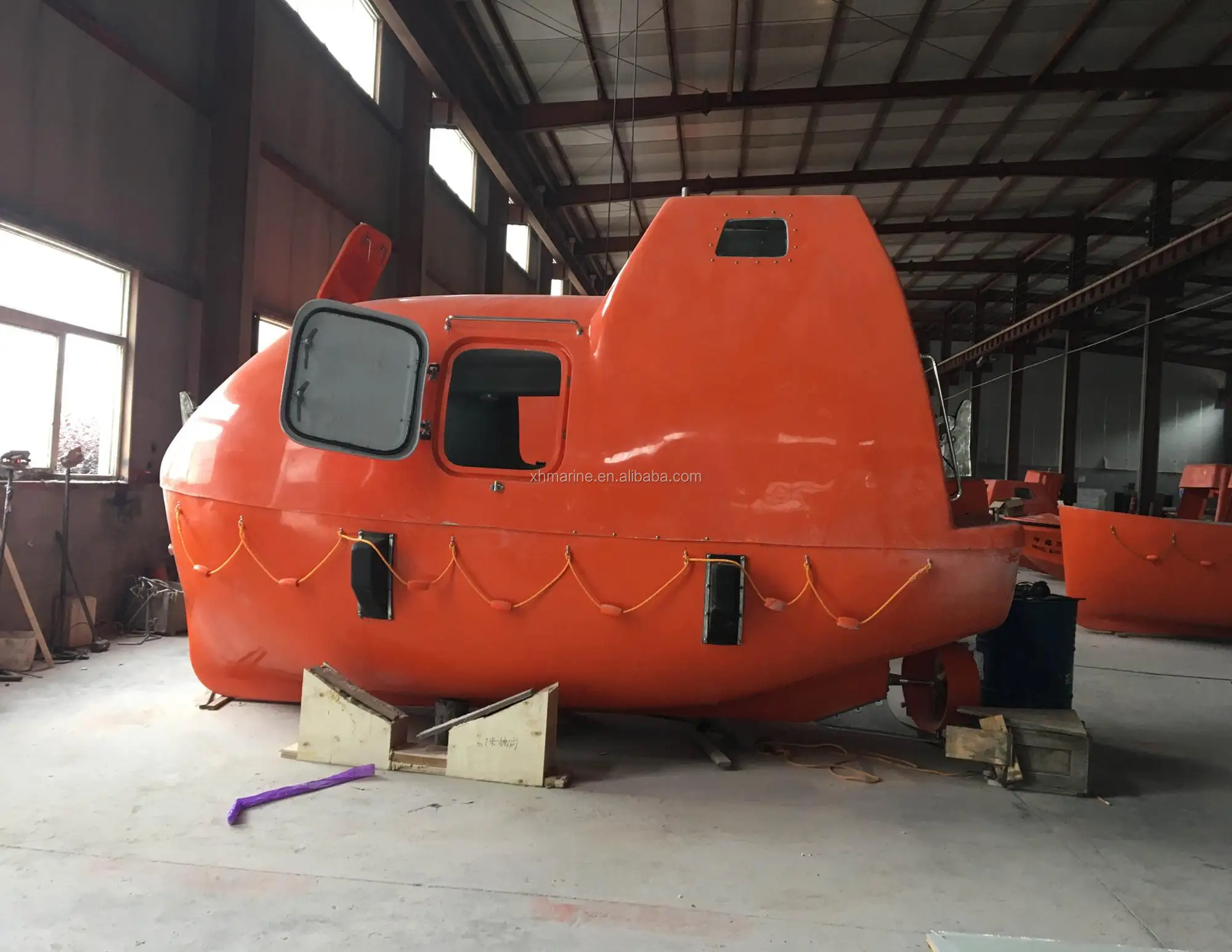 Fire-resistant Frp Lifeboat For 55 Persons - Buy Tempsc Lifeboat And ...
