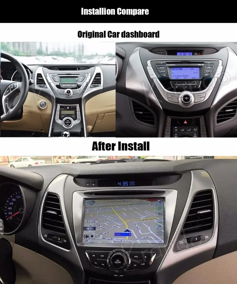 Krando 8'' Car Dvd Player Android 9.0 4+64g For Hyundai Elantra Avante ...
