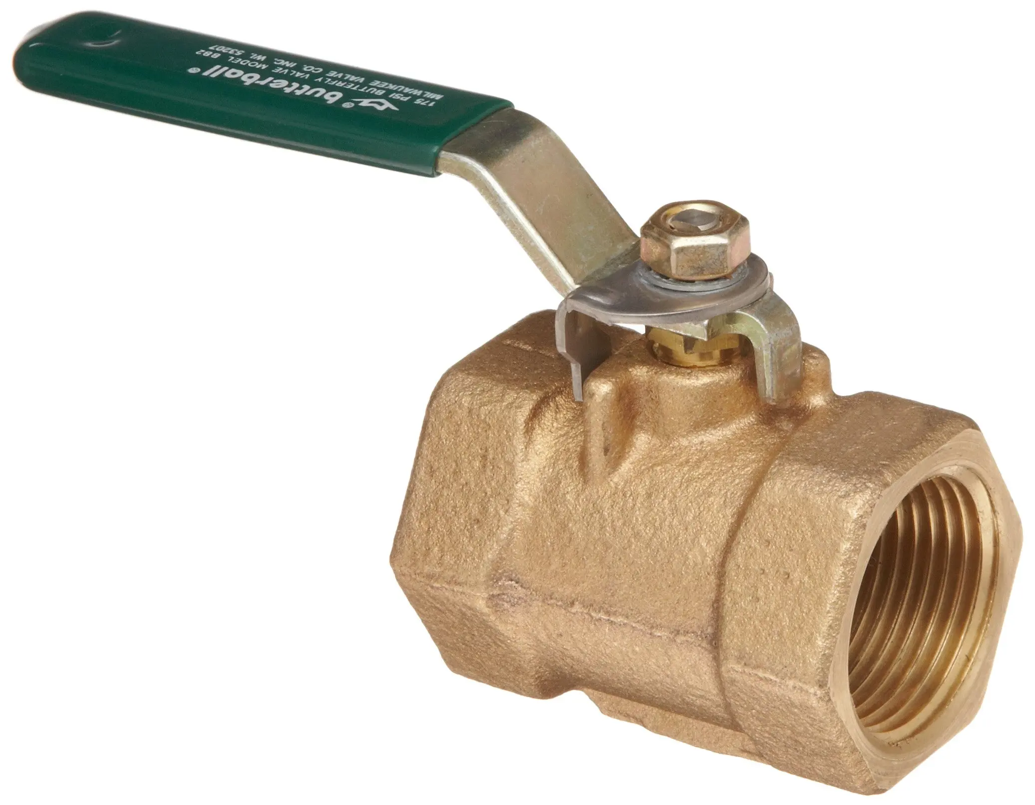 3/4 NPT Female Threaded Bonnet Inline Milwaukee Valve 502 Series Bronze ...