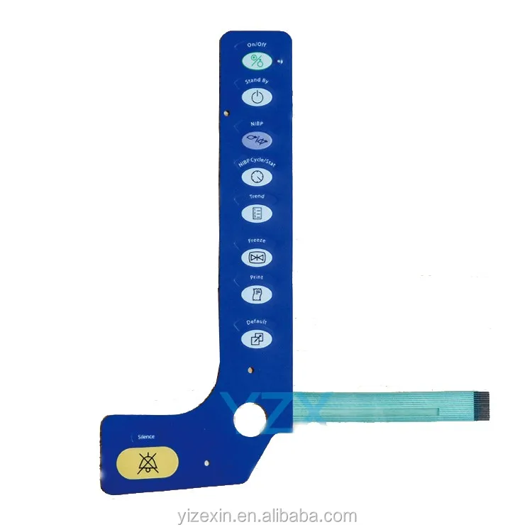 Custom Designed Waterproof Membrane Keypad Sticker With 3m Adhesive ...