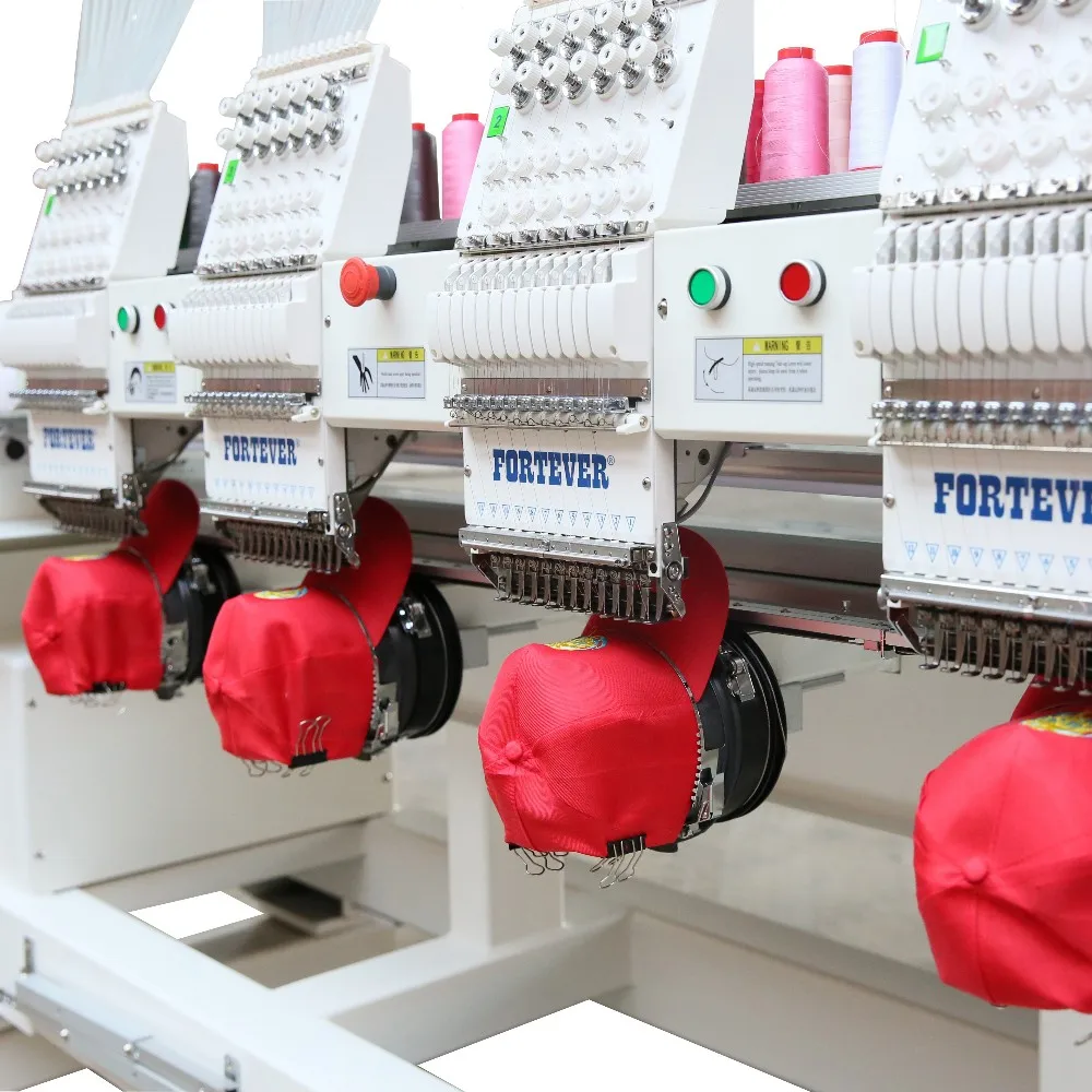 Fortever 6 Heads Computerized Embroidery Machine - Buy T-shirt And Hat ...
