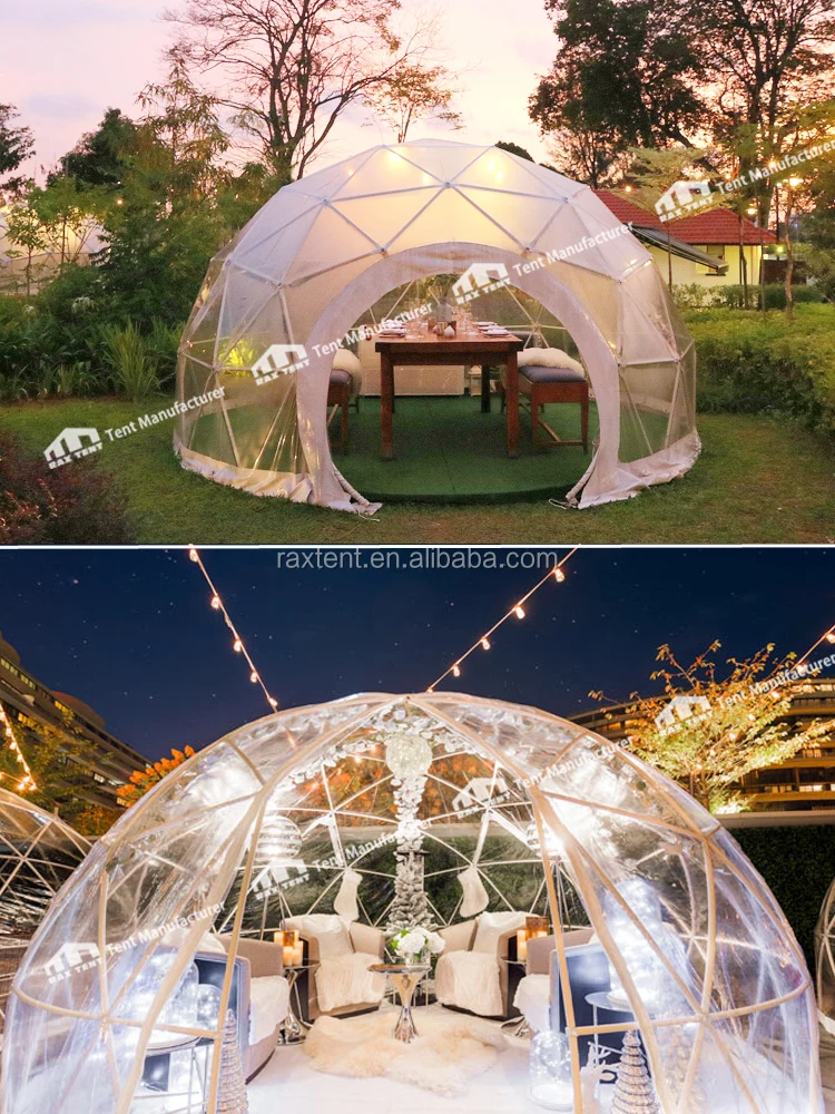 Transparent Dome Tent - Lightweight Clear Geodesic Igloo