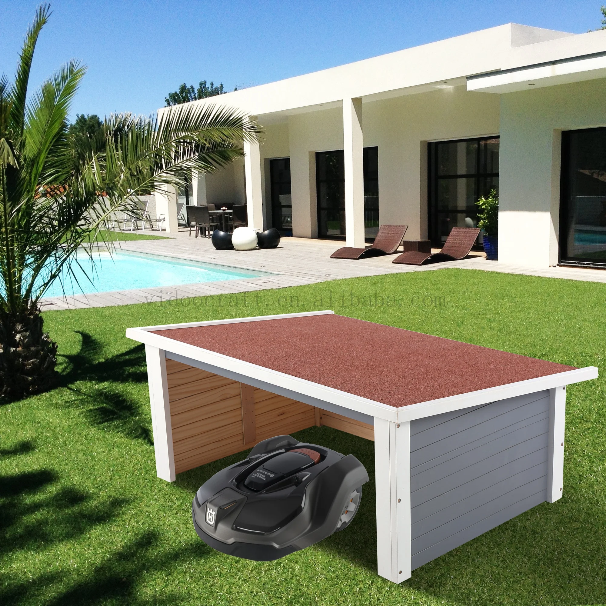 Tondeuse À Gazon Robot Automatique,Abri De Rangement Pour L'extérieur ...