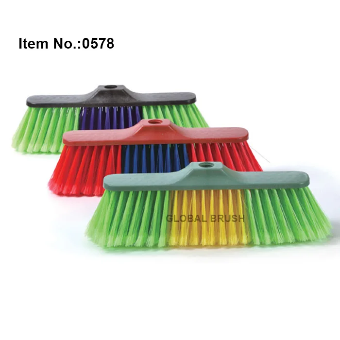 Hq0578 Chile Market Economic Plastic Broom Part Besom Indoor Cleaning ...