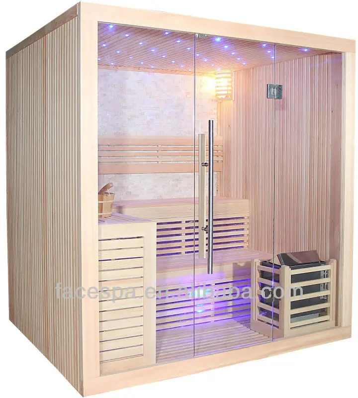 220V/110V/380V Sauna Room with Dry Steam for 3-6 People