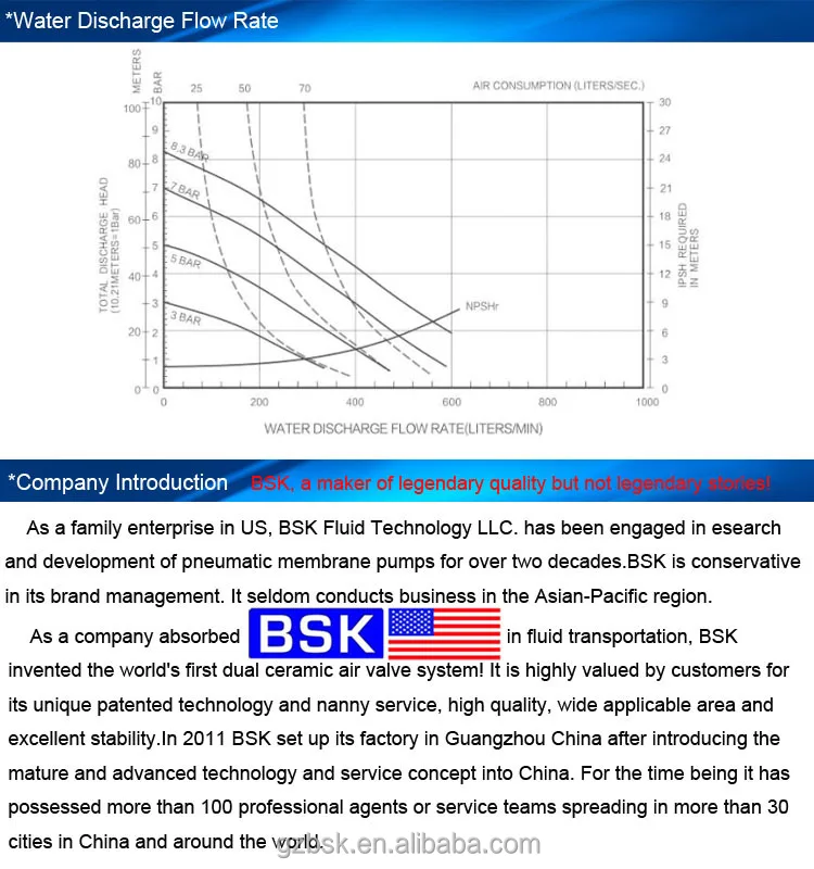 Bsk Air Operated Diaphragm Pump(aodd Pump) With Cast Iron Body - Buy ...