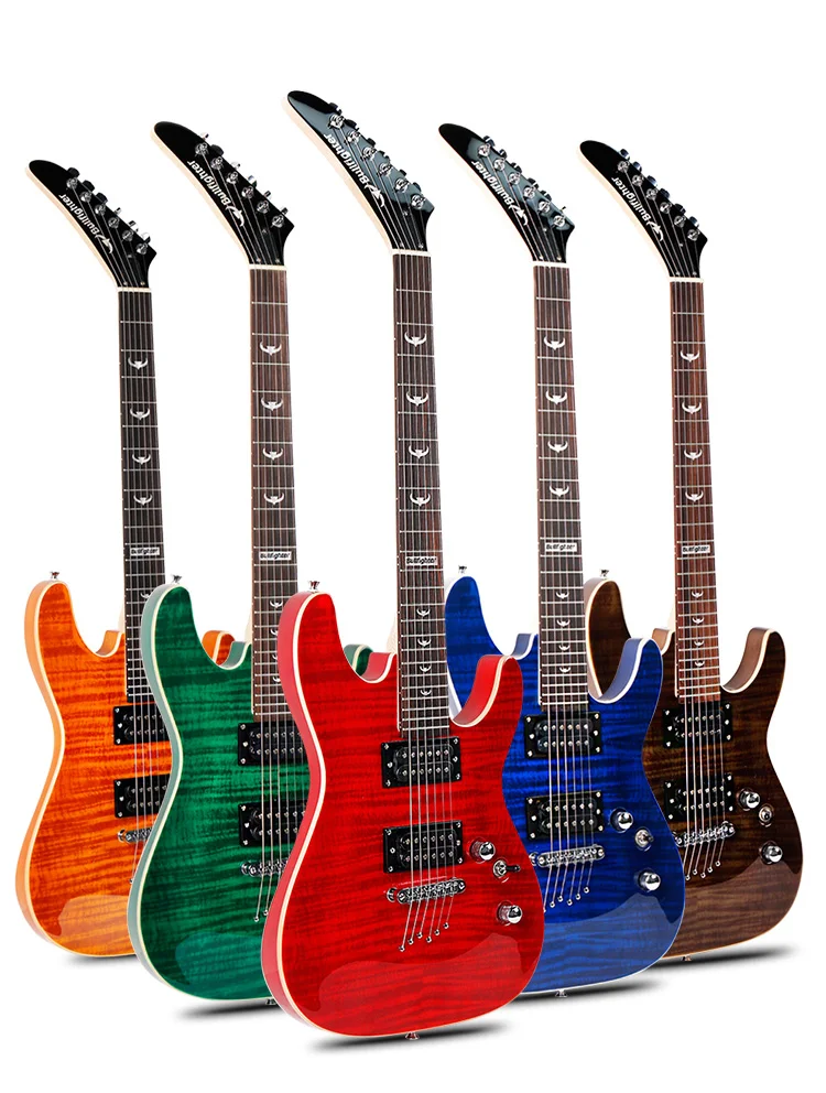 Bullfighter D-170 Trung Quốc Nhà Máy Chất Lượng Cao Flamed Maple Elect ...