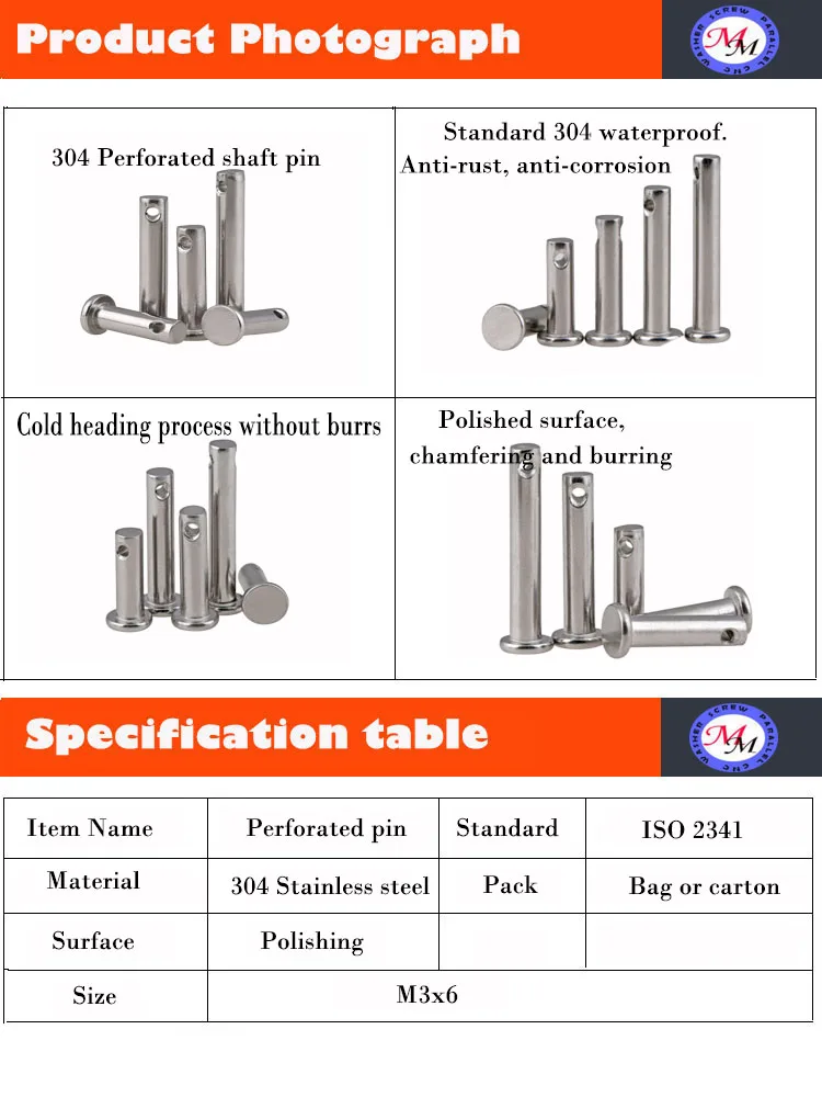 Heat Treated Clevis Pin Header Black Oxide Iso2341 - Buy Stainless Steel Standard Clevis Pin ...