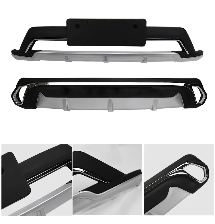 ABS Plastic Front and Rear bumper guard for Outlander 2015-2018 ...