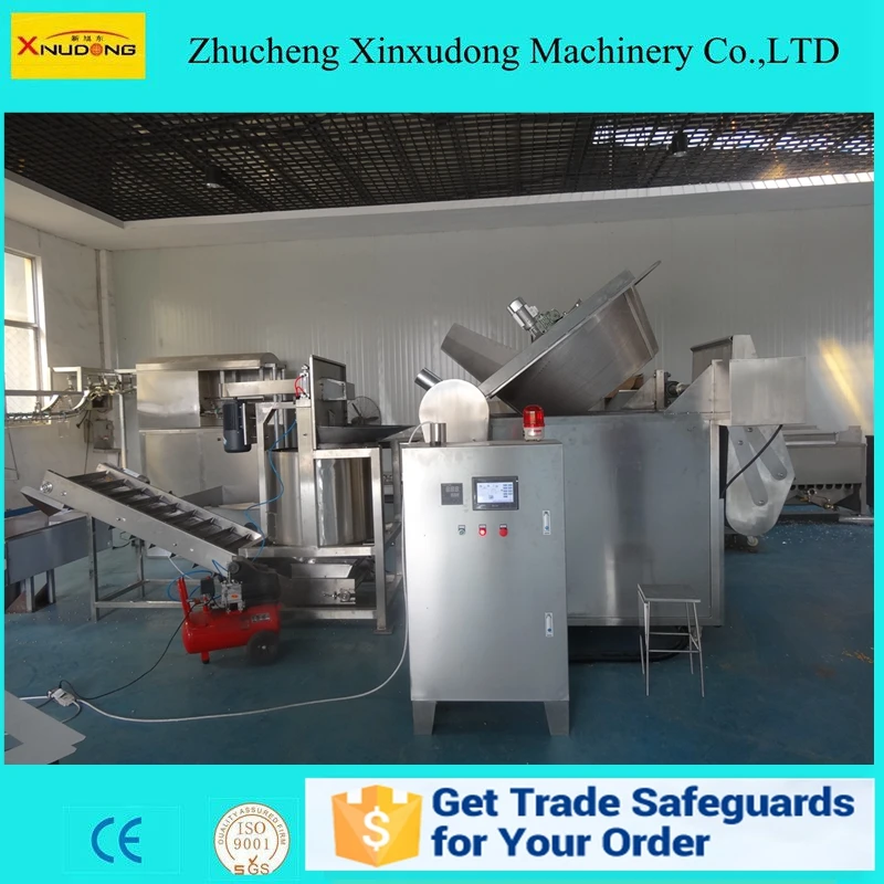 Automatic Frying Snack Food Production Line/snack Food Processing ...