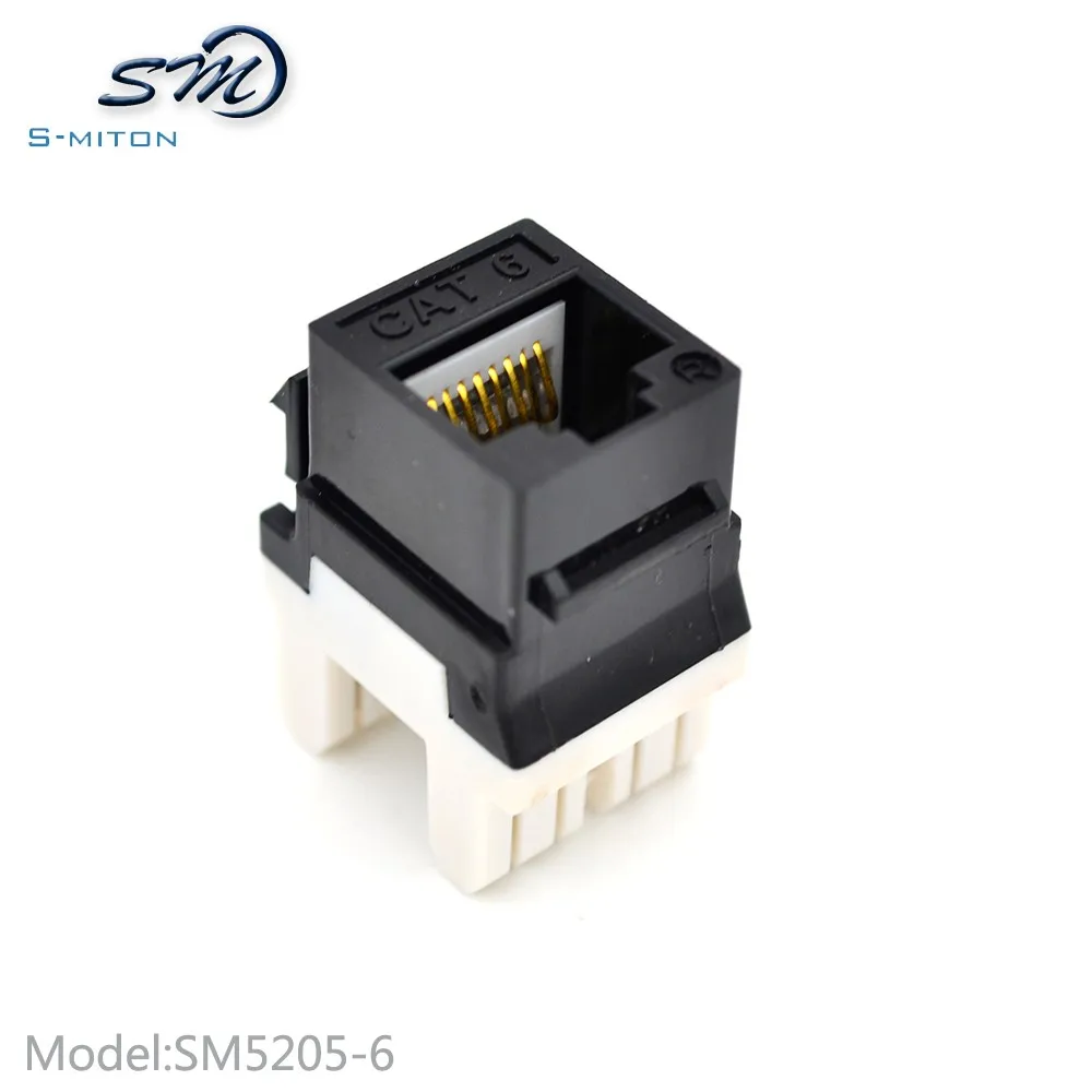 RJ45 Keystone Jack module Connector 568A/568B Keystone Punch Down Cat 6 ...