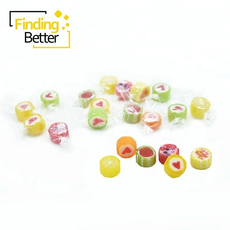 Bulk Chinese Mini Round Ball Sweets Assorted Fruit Filled Handmade Hard ...