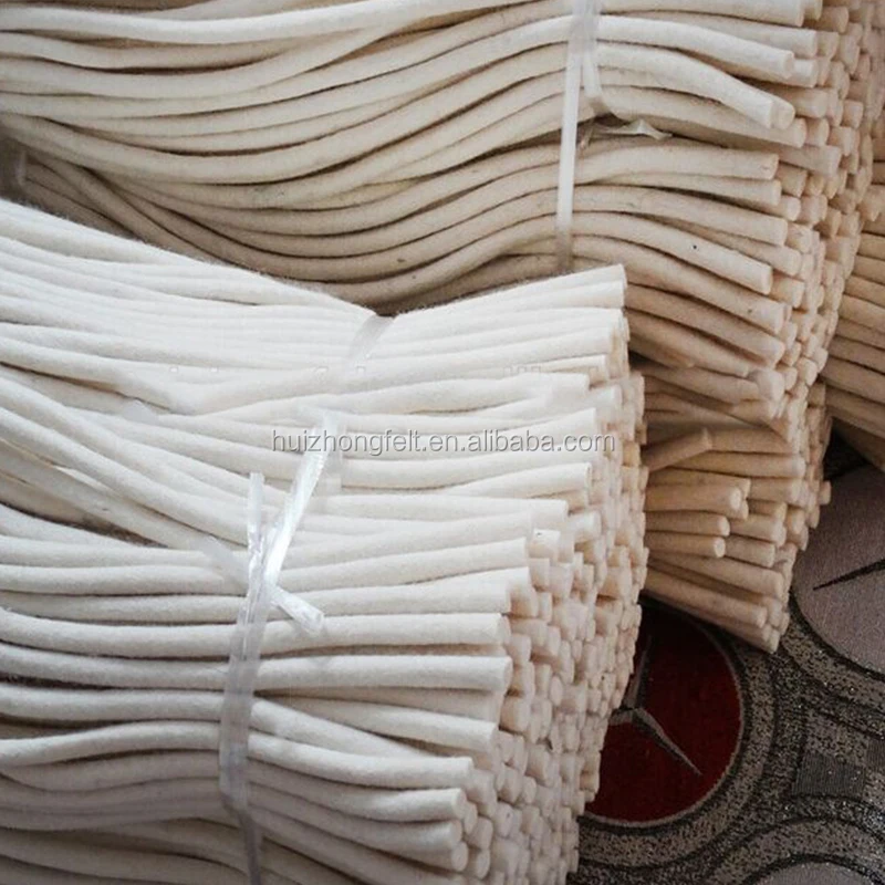 High Quality White 100% Merino Wool Felt Rope Strip Fabric ...