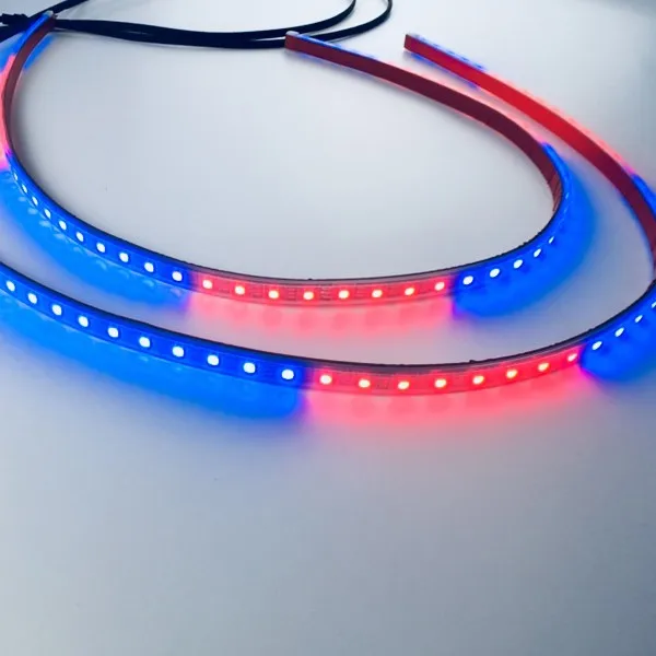 Sequential Switchback LED Strip - Chasing RGB Plus Amber