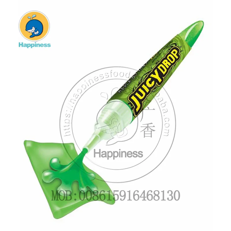 Pen Liquid Fruity Jelly Jam Drop with Soft Chewing Candy