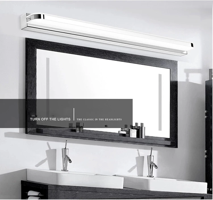 Stainless Steel Acrylic LED Bathroom Mirror Light 9W| Alibaba.com