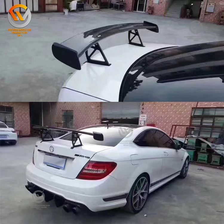 Carbon Fiber Gt Style Rear Wing Trunk Spoiler For 2007-2013 W204 C ...